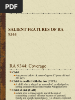 Salient Features of RA 9344 As Amended by RA 10630 1 1 | PDF | Child ...
