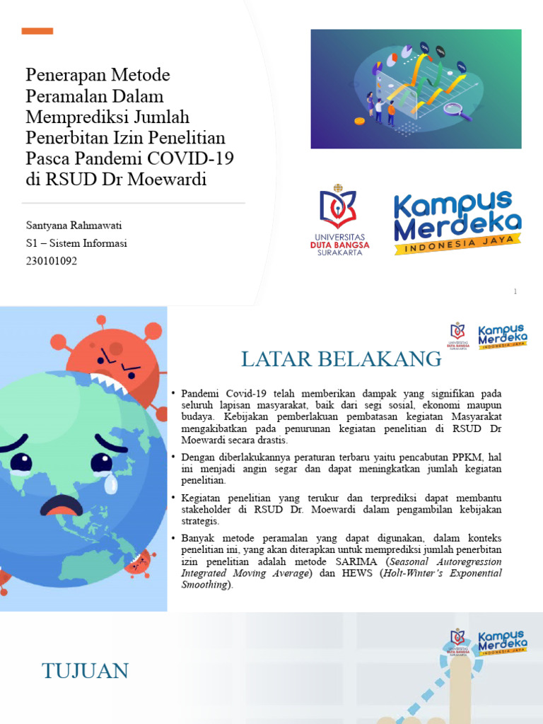 Presentasi Metode Peramalan SARIMA Dan Holt-Winter Exponential Smoothing | PDF