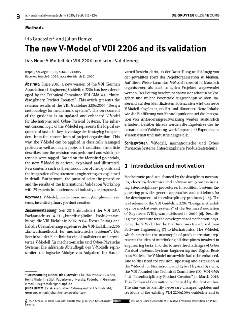 The_new_V-Model_of_VDI_2206_and_its_validation | PDF | System | Systems ...