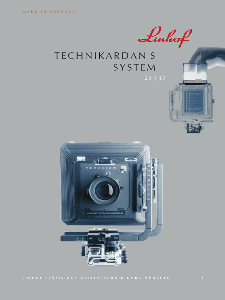 Linhof Studio Technikardan Brochure A377 | PDF | Camera | Camera Lens