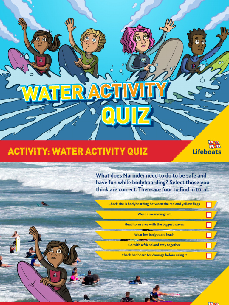 Water Safety Activity Quiz | PDF | Wellness