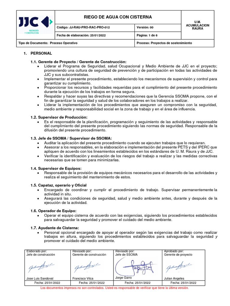 JJ RAU PRO RAC PRO 012 - Riegos de Agua Con Cisterna | PDF | Riego | Agua