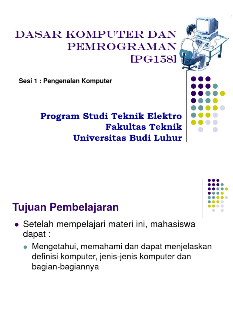 Sesi1 Pengenalan Komputer | PDF