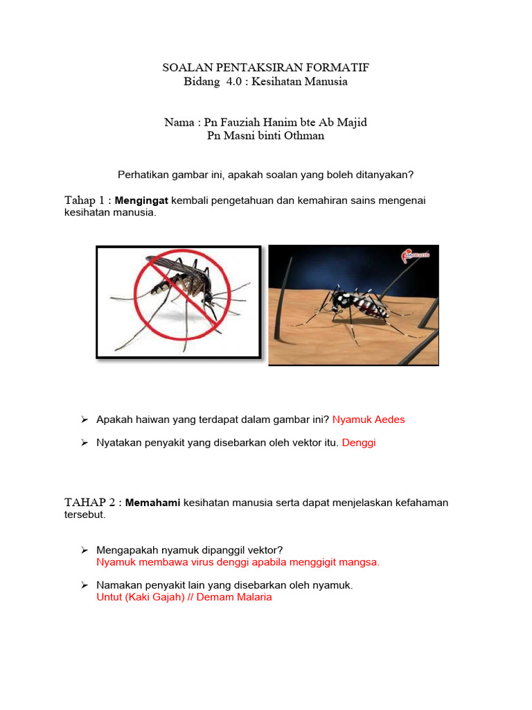 Bab 4 Kesihatan Manusia Update Pdf