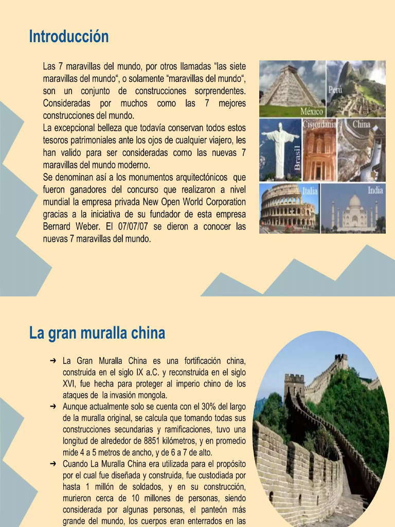 Las 7 Maravillas Del Mundo | PDF
