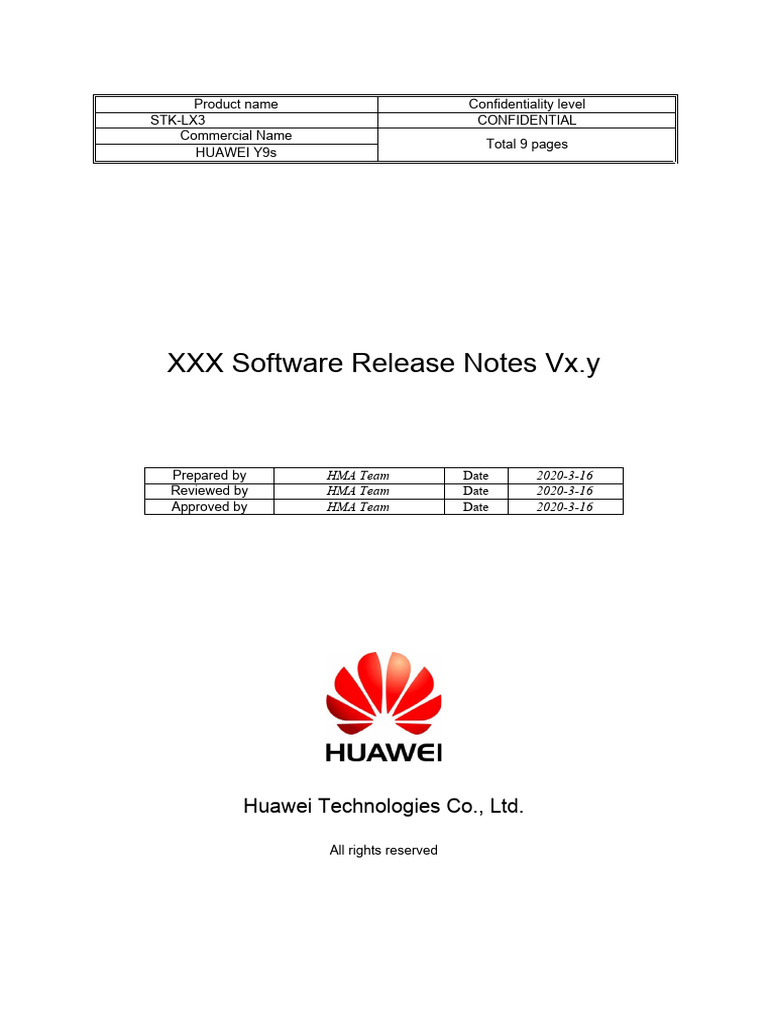 HUAWEI STK-LX3 10.0.0.200 (C69E3R1P1) Release Notes | PDF ...