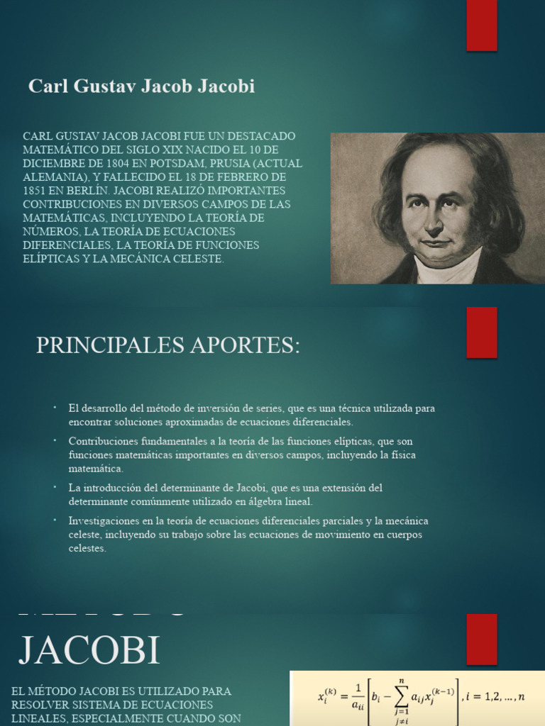 Metodo Jacobi | PDF | Métodos y materiales de enseñanza