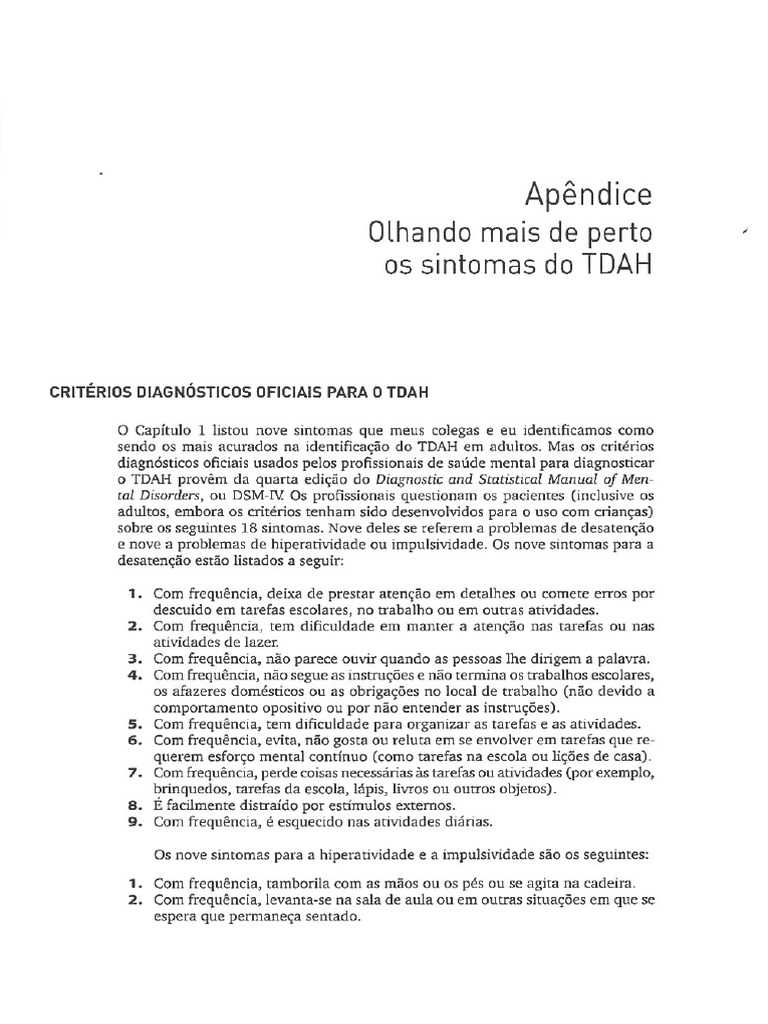 Teste Tdah | PDF
