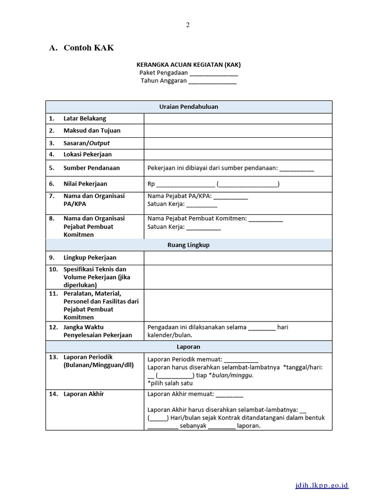 Contoh Dokumen Swakelola Tipe IV Permintaan Kesediaan | PDF