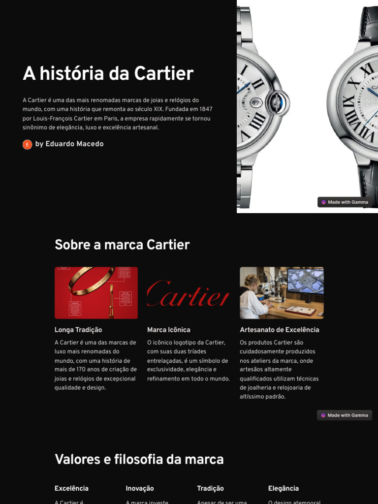 A Historia Da Cartier | PDF | Joias