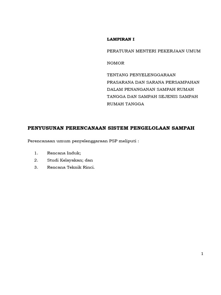 Lampiran 1 Perencanaan | PDF