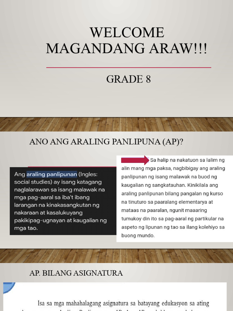 Magandang Umaga!!! | PDF