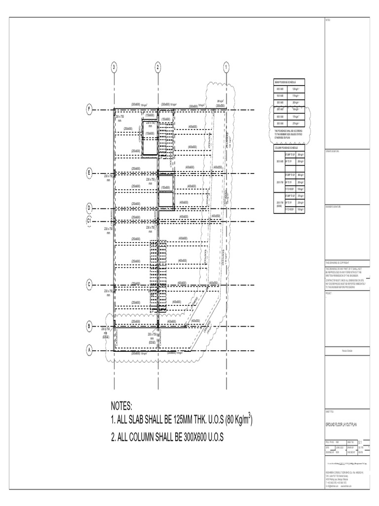 PR2309 - R0-Sheet - S-1 - GROUND FLOOR LAYOUT PLAN-Layout1 | PDF