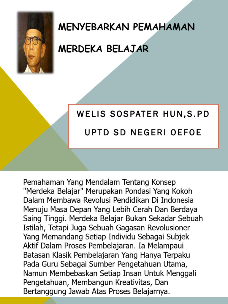 Pemahaman Konsep Merdeka Belajar | PDF | Karier & Perkembangan