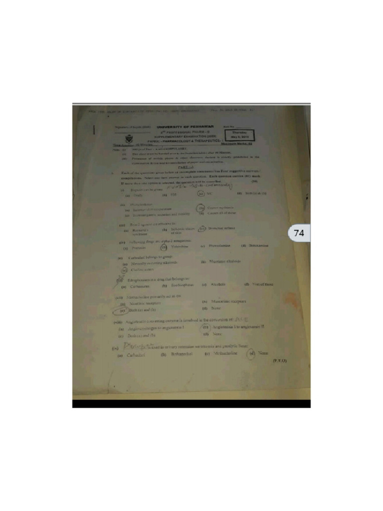 Pharmacology Mcqs-1 | PDF