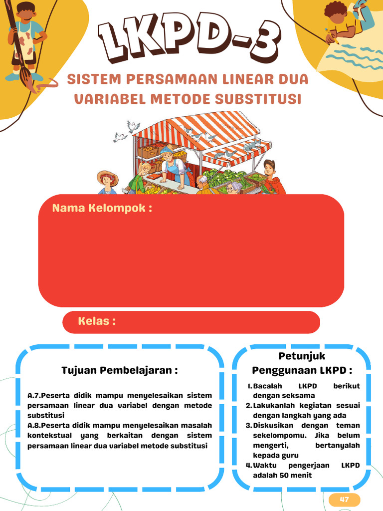 LKPD SPLDV 3 | PDF | Metode & Bahan Ajar