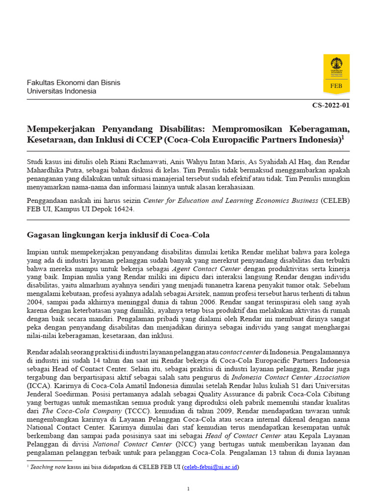 CS 2022 01. Mempekerjakan Penyandang Disabilitas Mempromosikan ...
