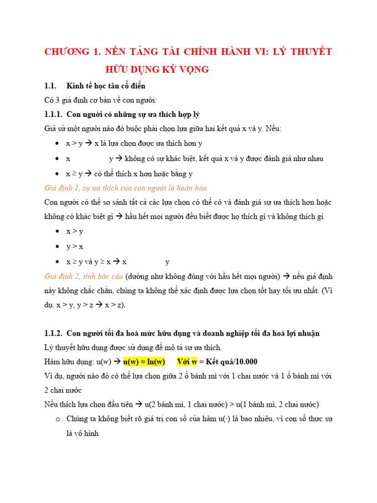 Ôn Tập TCHV | PDF