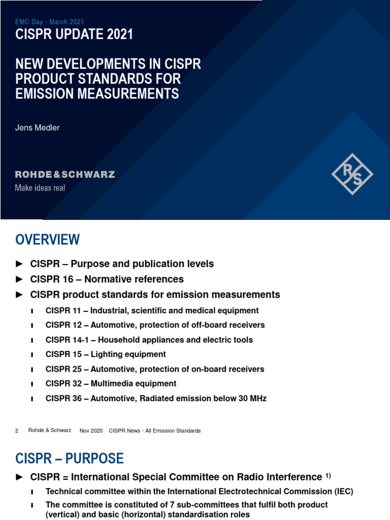 Cispr Update 2021 | PDF | Electromagnetic Interference | Electricity