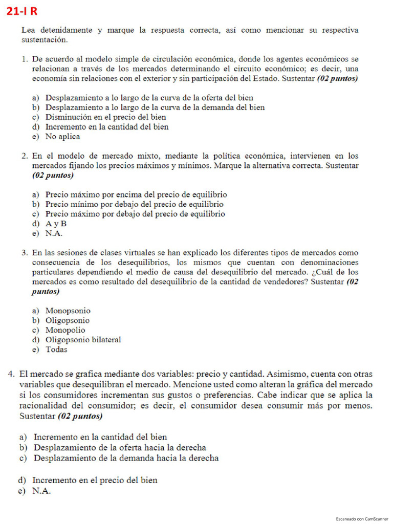 Compendio PC01 Economía Alarcón | PDF