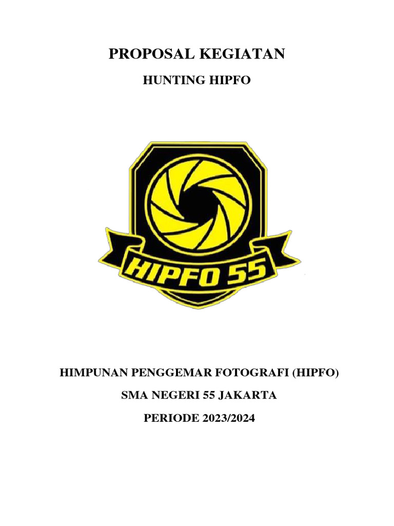 Proposal Kegiatan Hunting Hutan Mangrove Pik | PDF