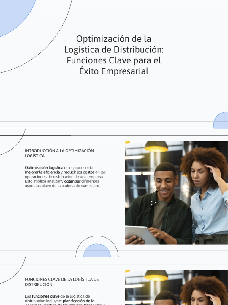 Slidesgo Optimizacion de La Logistica de Distribucion Funciones Clave ...