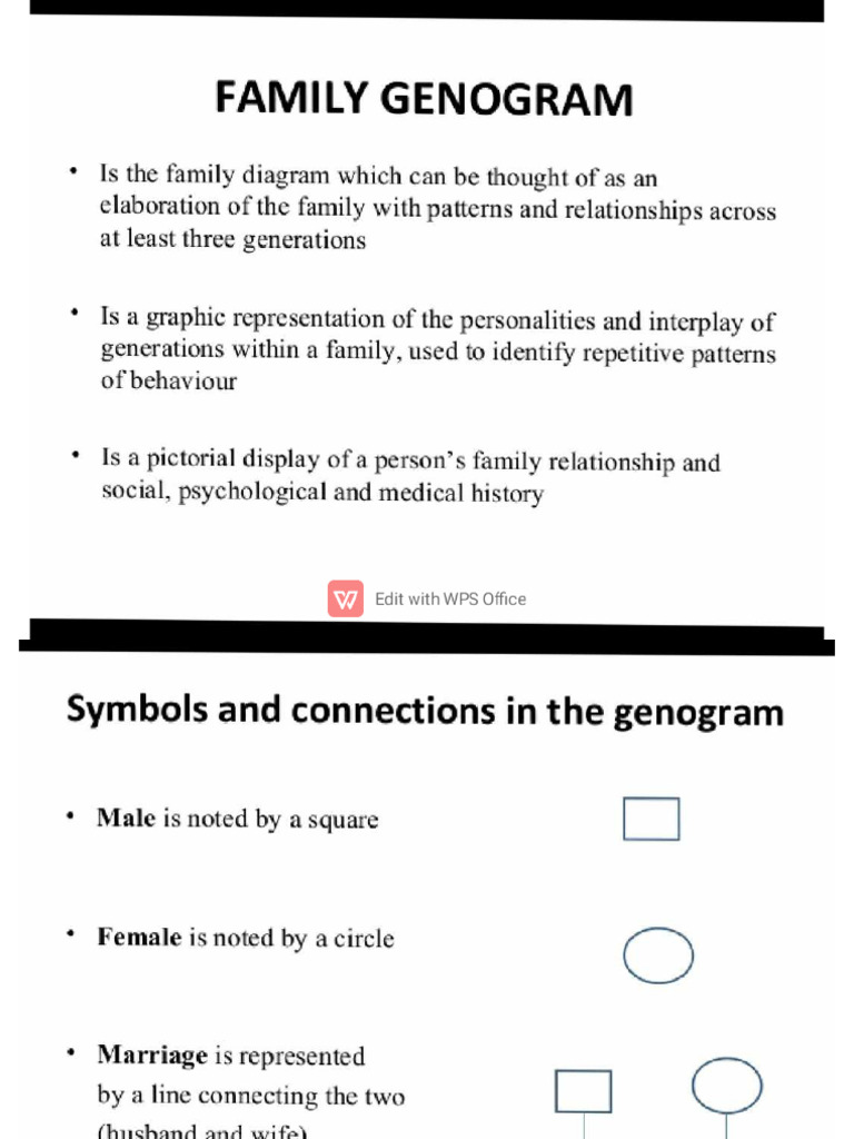 Genogram Mapping Family | PDF