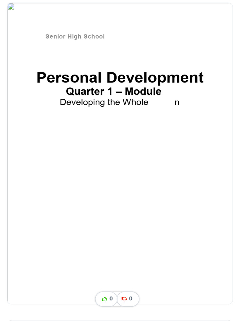shs-per-dev-module-2_compress | PDF | Emotions | Thought