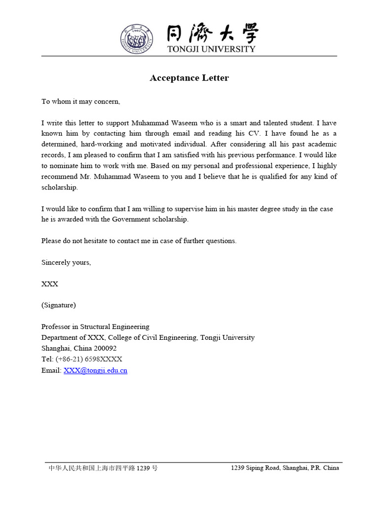 1_Supervisor Acceptance letter-sample11(0) | PDF