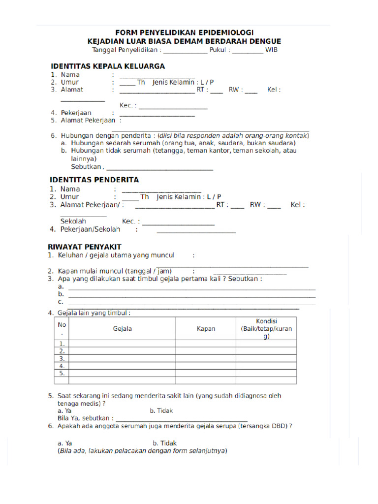 Form P.E DBD | PDF
