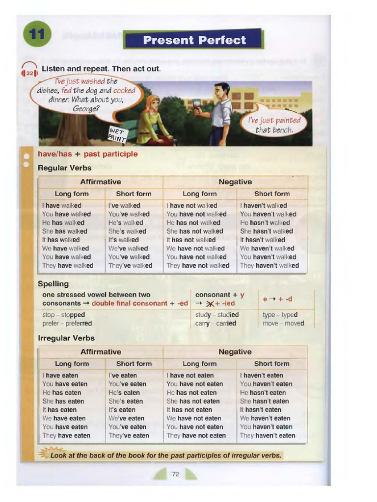 Bài 8 Present Perfect - Present Perfect Vs Present Continuous | PDF