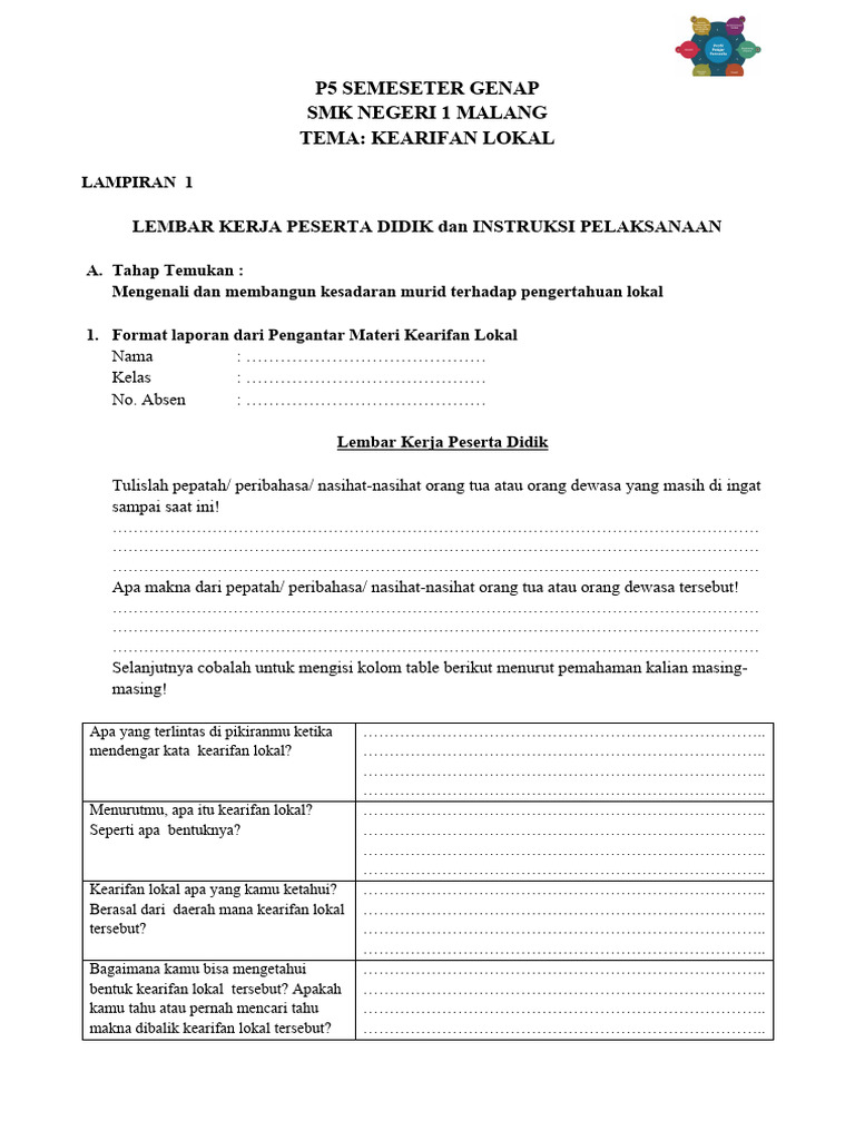Lampiran 1 LKPD | PDF