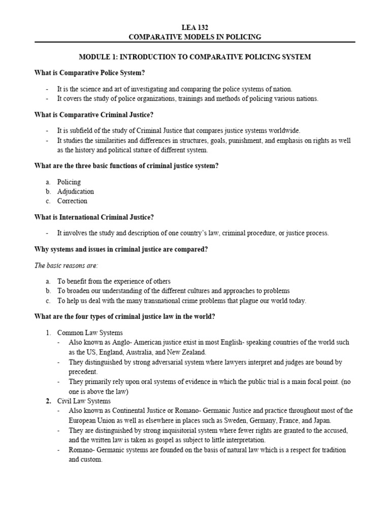 Module 1 | PDF | Criminal Justice | Crime & Violence