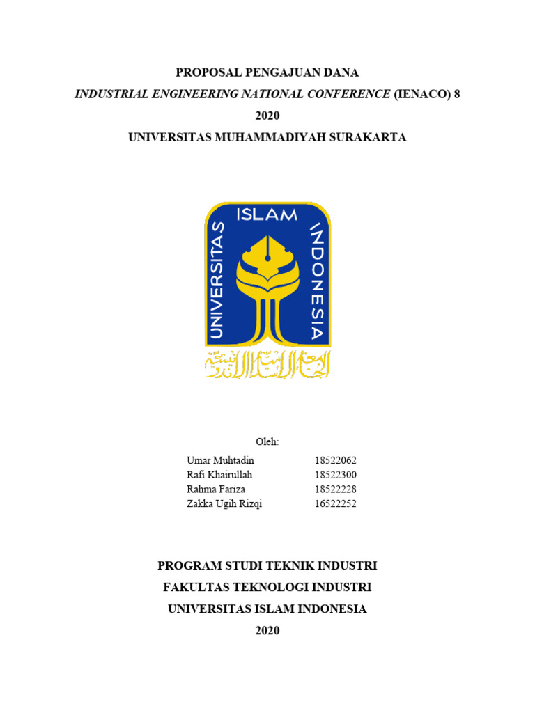 Proposal Permohonan Dana Ienaco | PDF