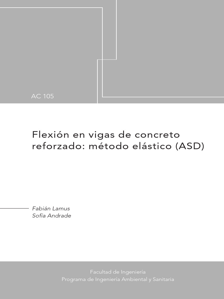 Flexión en Vigas de Concreto Reforzado - Método Elástico (ASD) | PDF | Concreto reforzado ...