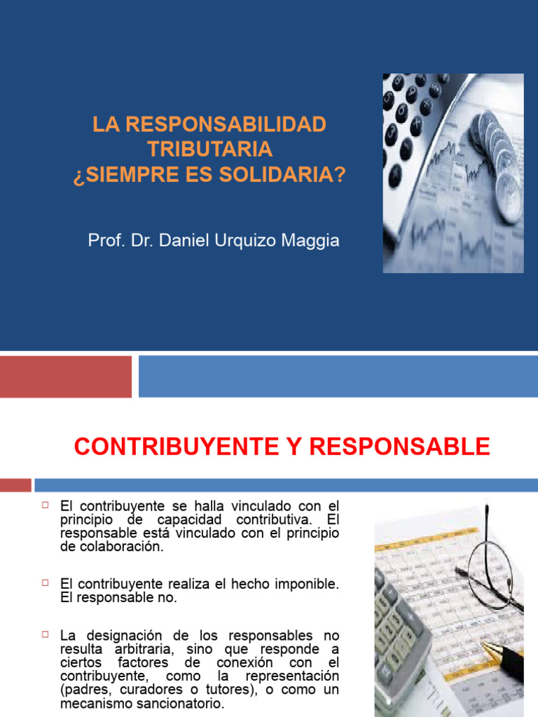 La Responsabilidad Tributaria | PDF | Deuda | Justicia