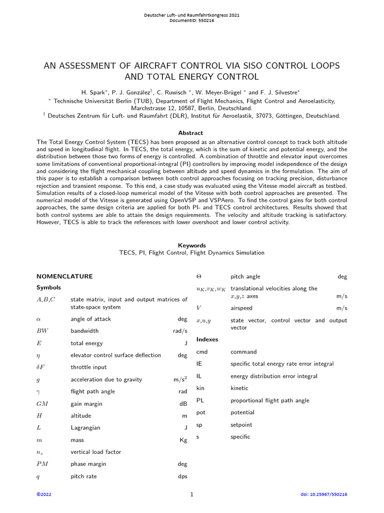TECS Analysis1 | PDF | Matrix (Mathematics) | Control Theory