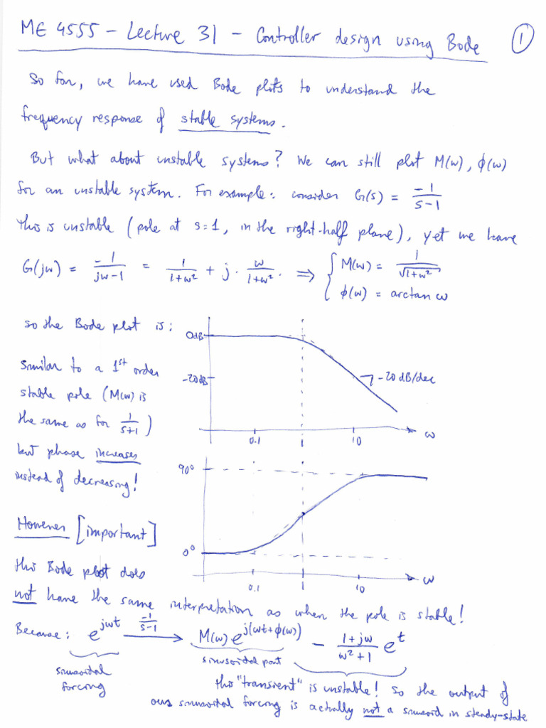 Lecture 31 - Bode Design I | PDF