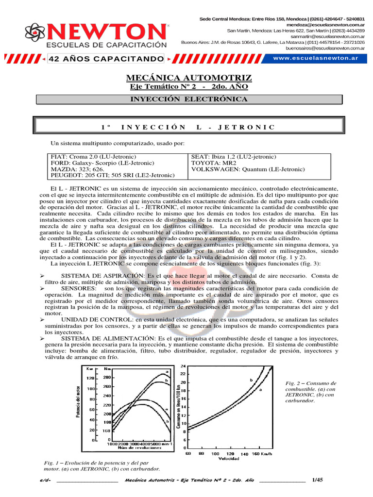 Eje 2-2º - Inyecc. Electrón 16 | PDF | Inyección de combustible ...