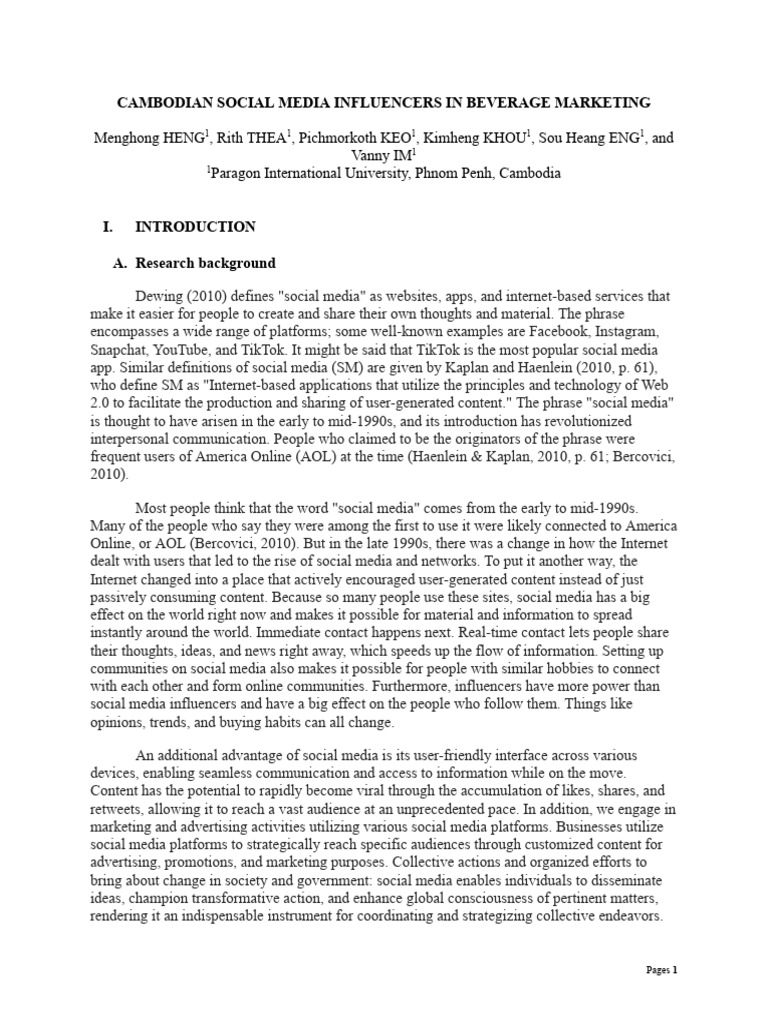 Research Proposal Sample 3 | PDF | Social Media | Popular Culture ...