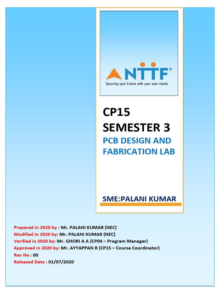 PCB Design and Fabrication LAB | PDF | Printed Circuit Board | Epoxy