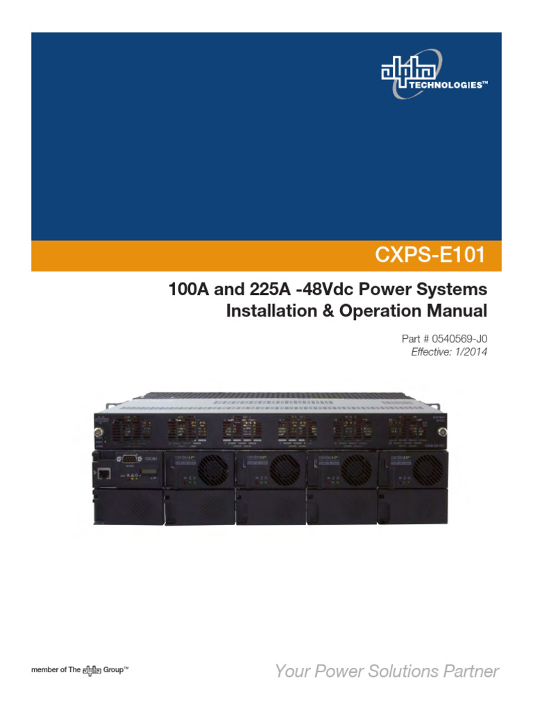 Alpha Technologies Rectifier Cordex - Cxps - E101 - Manual | PDF ...