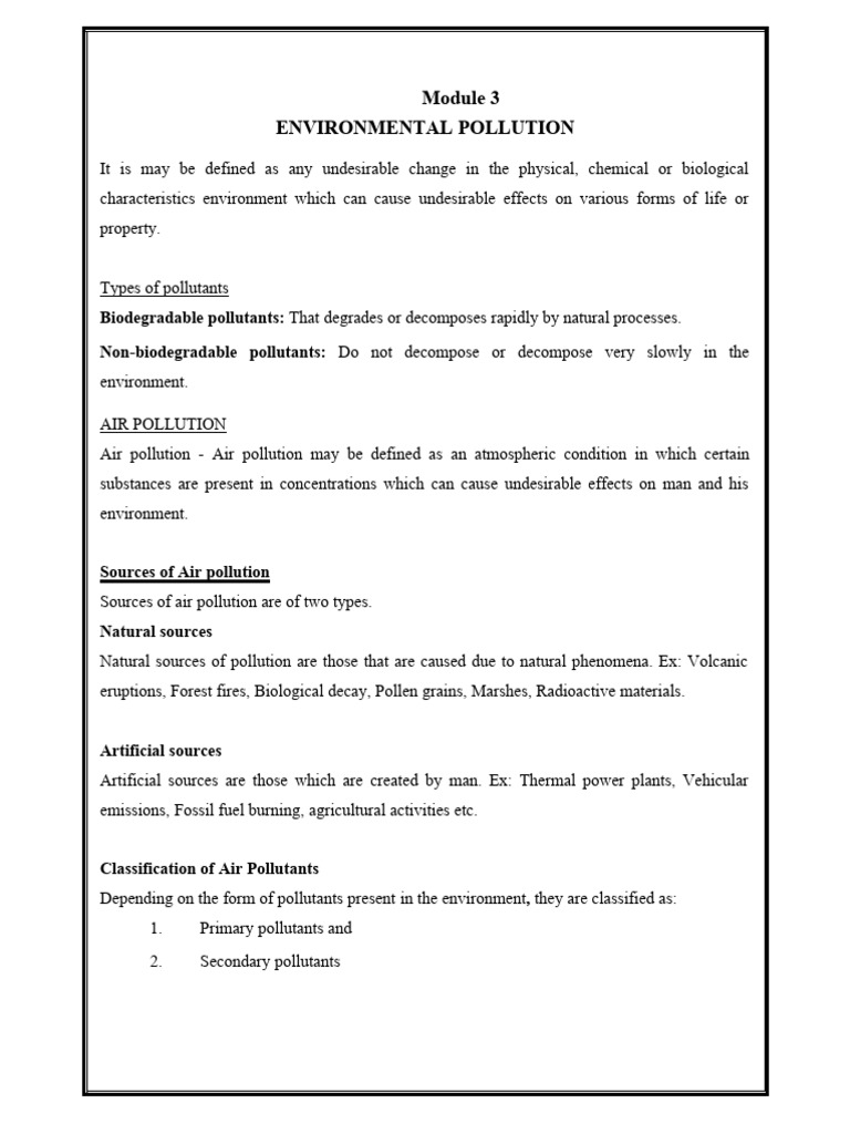 21CIV57-Module 3 | PDF | Waste | Water Pollution