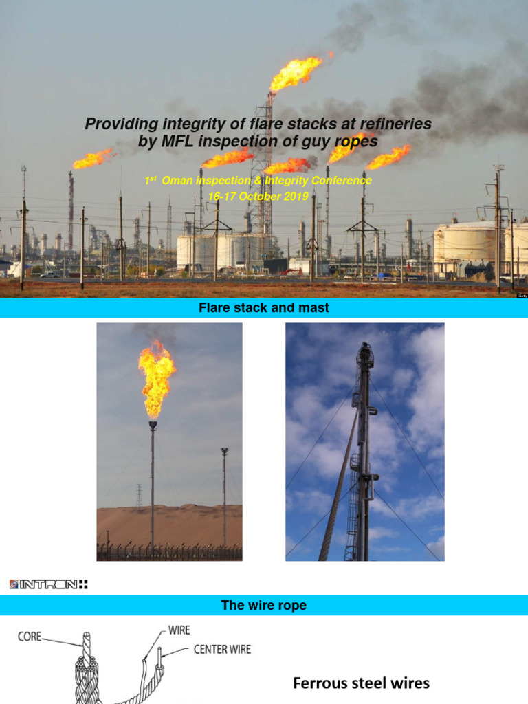 Non-Destructive Testing of Flare Stack Guy Ropes | PDF | Rope | Wire