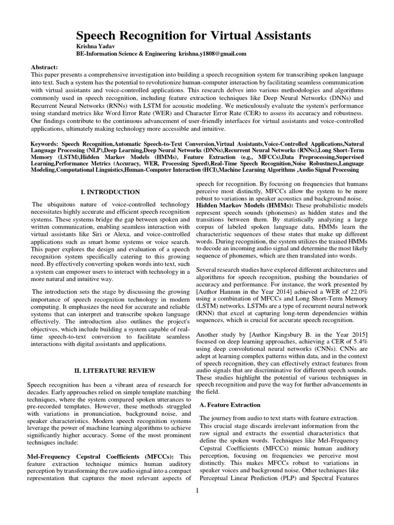 KY DSV | PDF | Speech Recognition | Deep Learning