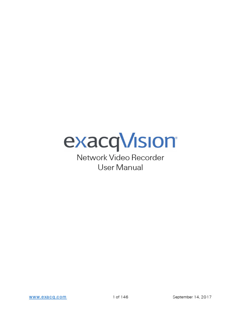 ExacqVision Pro User Manual (Version 8.6) | PDF | Server (Computing) | Operating System