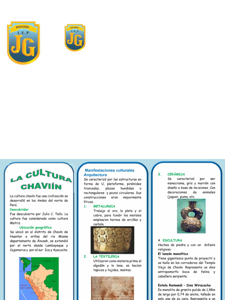 Cultura Chavin Triptico | PDF