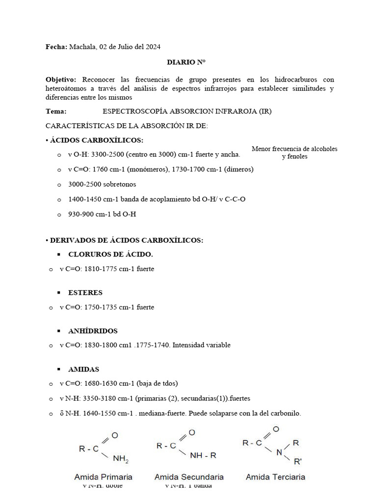 Diario Ao #3 | PDF | Ester | Amida