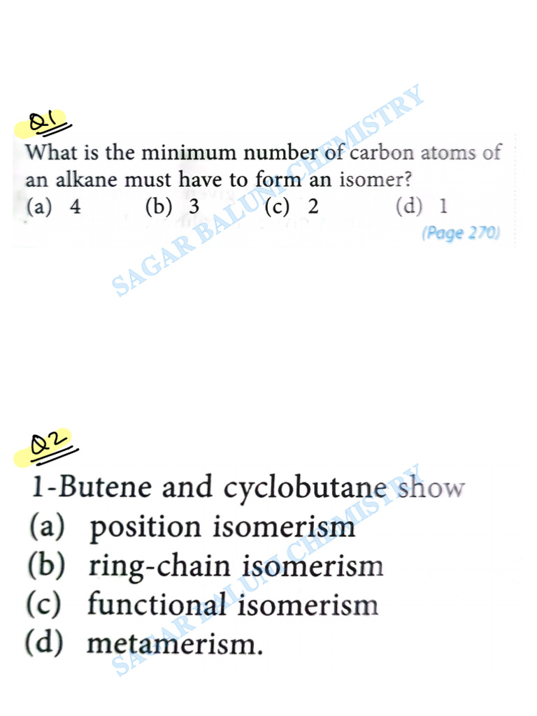 DPP Structural Isomerism | PDF