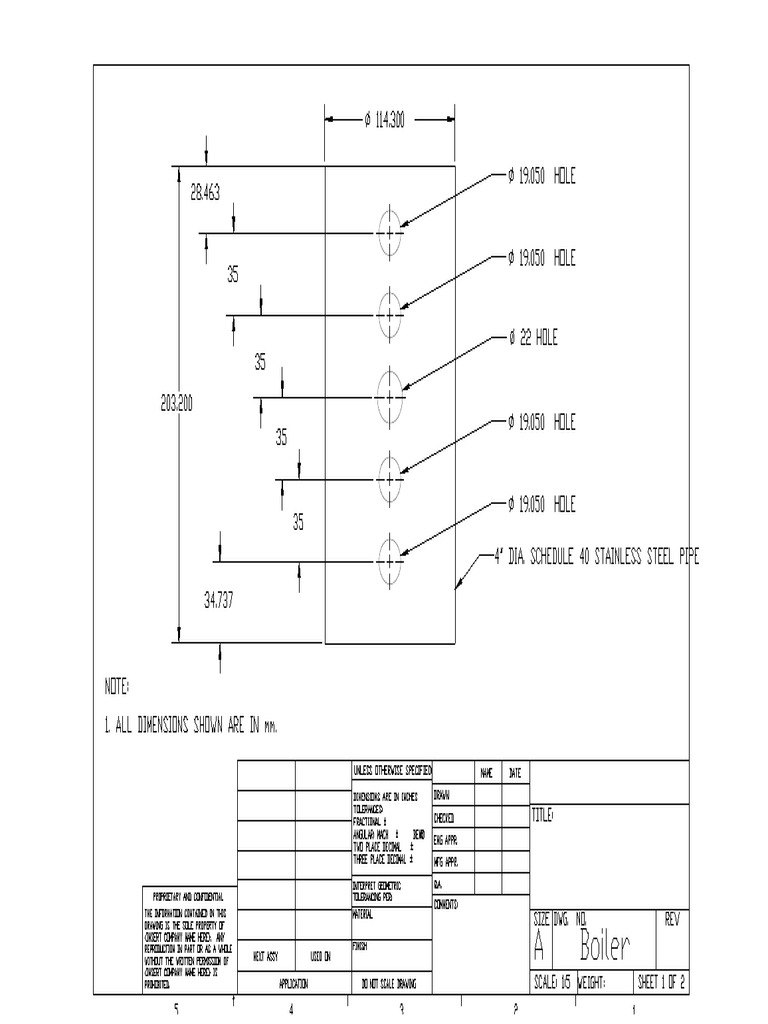 Boiler Sheet 1-Model | PDF